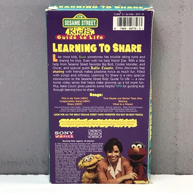 SESAME STREET KIDS Guide Life Learning Share VHS Tape BUY 2 GET 1 FREE ... SESAME STREET KIDS Guide Life Learning Share VHS Tape BUY 2 GET 1 FREE ...