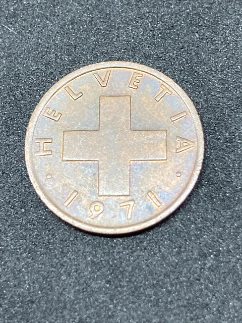 1971 SWITZERLAND - 1 Rappen Coin - Helvetia EUR 1,17 - PicClick DE