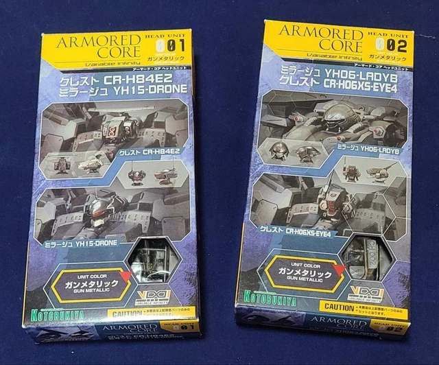 KOTOBUKIYA ARMORED CORE Head Unit 001 002 Set No.3850 £68.10 - PicClick UK
