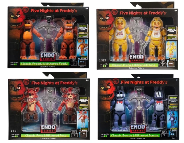 FNAF FIVE NIGHTS At Freddys Jazwares Bonnie Freddy Chica Foxy Endo ...
