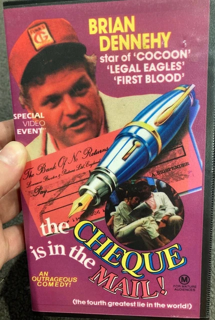 THE CHEQUE IS In The Mail VHS VIDEO TAPE (1986 Brian Dennehy comedy ...