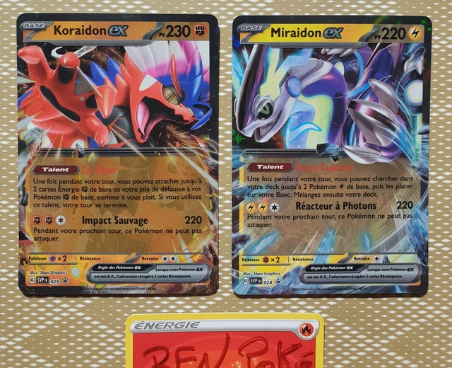 CARTE POKÉMON MIRAIDON ex SVP028 et Koraidon ex SVP029 Promos Ecarlate & Violet EUR 2,99 ...