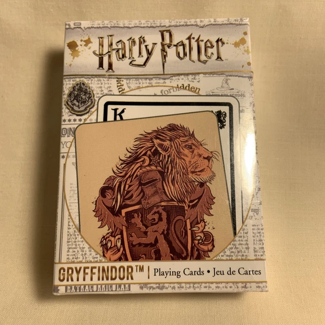 HARRY POTTER GRYFFINDOR Playing Card Deck 52 Cards New Unopened $4.99 ...