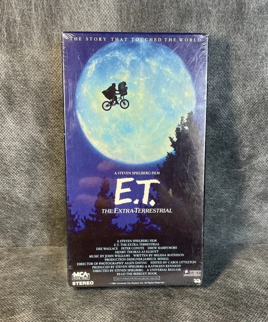 E. T. THE Extra Terrestrial Sealed VHS Tape Steven Spielberg Movie 1988 ...