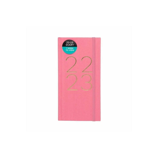 WHSMITH 2022-2023 ESSENTIAL Plus Academic Mid Year Slim Diary Week to ...