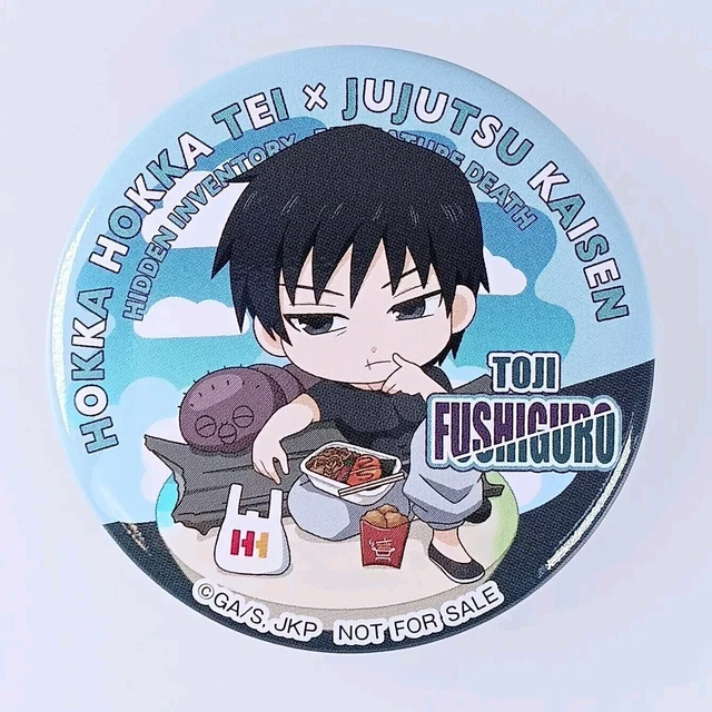 TOJI FUSHIGURO JUJUTSU Kaisen × Hokka Hokka Tei Can Badge Japanese From Japan EUR 14,59 ...