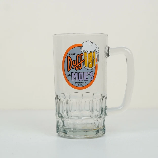 THE SIMPSONS DUFF AT MOE'S Beer Glass 2001 Official Product $22.00 ...