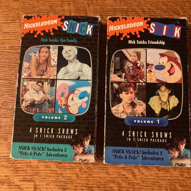 RARE NICKELODEON SNICK Vol 1 & 2 VHS 90’s Nick At Night Clarissa Ren ...