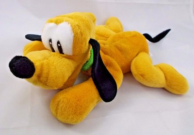 PLUTO DOG BEAN Plush 10" Long Walt Disney World Stuffed Animal toy £6. ...