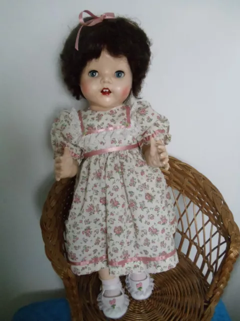 Vintage 1950s Doll 21 Pedigree Walker Flirty Eyes Hard Plastic £42