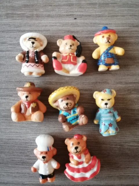 COLLECTION 8 FÈVES Auchan 2025 Série complète nounours du monde EUR 10,00 - PicClick FR