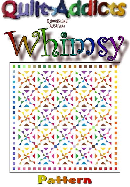 WHIMSY PATCHWORK QUILT Pattern by Quilt-Addicts - PDF file EUR 7,37 ...