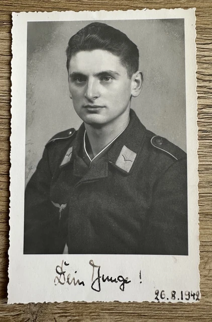 PK PORTRAIT FOTO LW Luftwaffe Gf. Propaganda Widmung 2.WK 1942 EUR 4,00 - PicClick DE