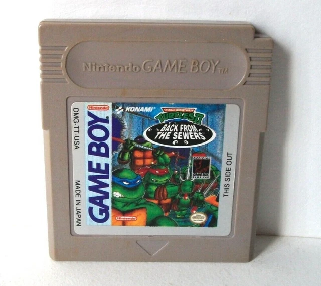 TEENAGE MUTANT NINJA Turtles II 2 Back from the Sewers Nintendo Game ...