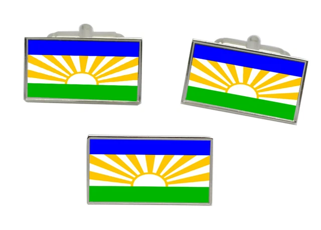 LEBOWA (SUDÁFRICA) BANDERA Gemelos y Corbata Pin Set EUR 42,95 ...