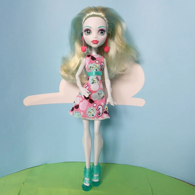 MONSTER HIGH DOLL Lagoona Blue Pink Emoji Dress Mattel £10.00 - PicClick UK