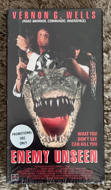 AIP HORROR VHS Enemy Unseen 1989 Krokodil Menschenopfer Screener ...