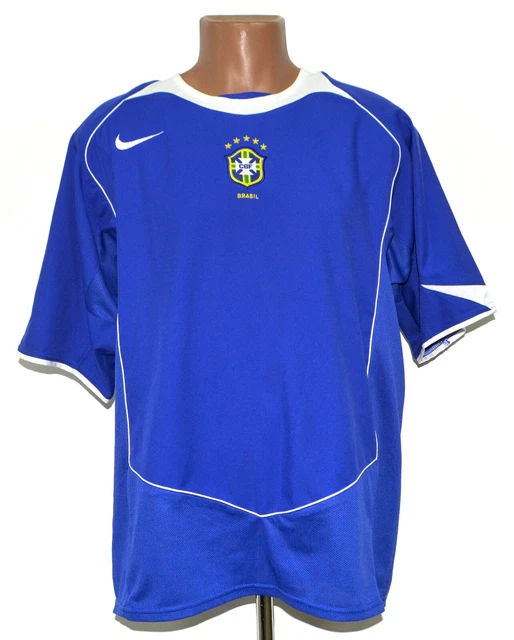 BRAZIL NATIONAL TEAM 2004/2006 Away Football Shirt Jersey Nike Size Xl ...