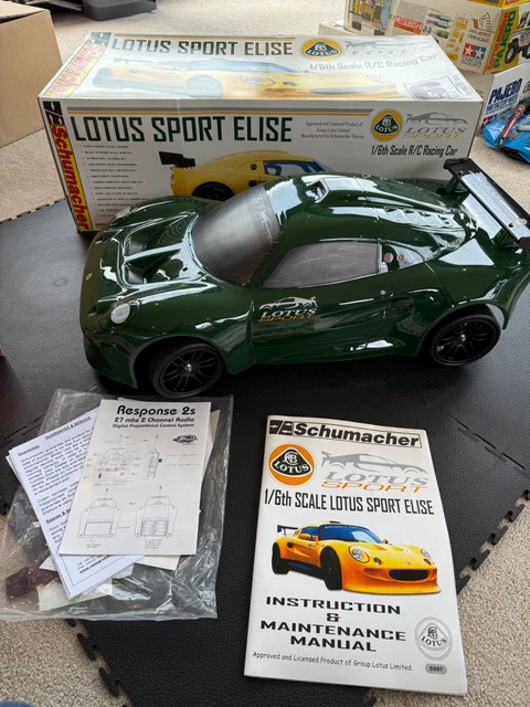 VINTAGE SCHUMACHER LOTUS Elise BIG 6 RC CAR 1/6th £208.70 - PicClick UK