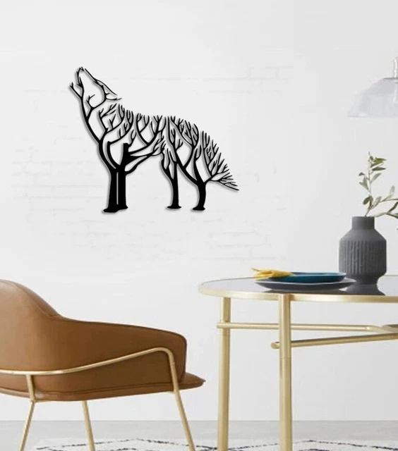WOLF TREE DXF SVG CDR file Vector for CNC Plasma Router Laser Cut Decor ...