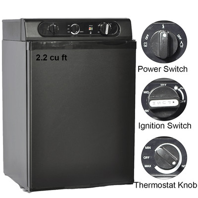 63 L PROPANE gas refrigerator trimixte 12v/220v/gaz camper motorhome ...