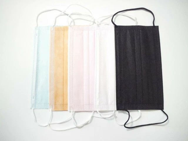 100 PCS DISPOSABLE Medical,Surgical,Dental 3-Layers Face Mask 5 ...