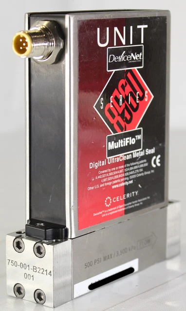 UNIT TECHNOLOGIES UFC-8565C 90cc MFloSC12 Mass Flow Controller Cal ...