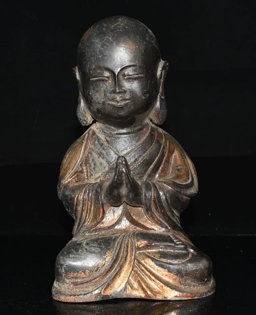 7.2 &ANCIENNE STATUE bouddhiste chinoise de Bouddha Shakyamuni en cuivre EUR 227,43 - PicClick FR