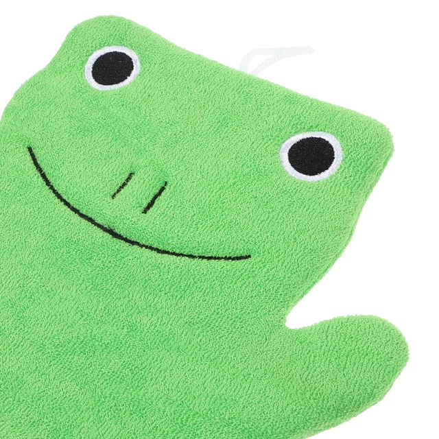 BATH MITTEN BODY Exfoliating Tool Frog Shape Bath Foaming Mitten ...