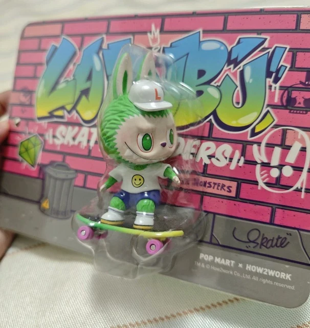 FIGURINE DE SKATEBOARD LABUBU POPMART x HOW2WORK de collection ...