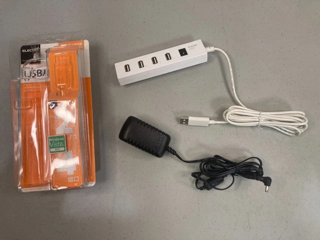 ELECOM 4 PORT USB 2.0 Hub White Model u2h-tap342nswh $29.90 - PicClick