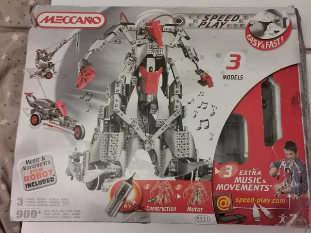 ROBOT INTERACTIF ERECTOR Meccano Speed Play 3 modèles 9901 EUR 15,00 - PicClick FR
