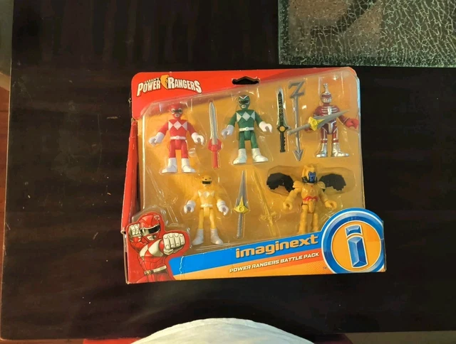 NEW IMAGINEXT POWER Rangers Battle Pack Fisher-Price, Red, Green ...