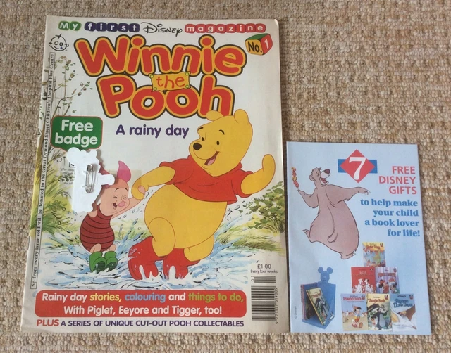 MY FIRST DISNEY Magazine. Winnie The Pooh #1, (1995). WITH Free Gift ...