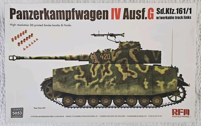 RFM RYEFIELD Model 1/35 Panerkampfwagen IV Ausf.G Sd.Kfz.16/1 - Kit Ref ...