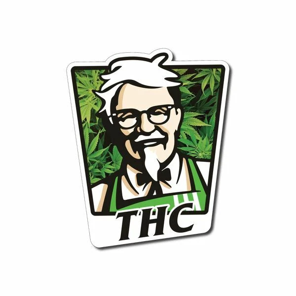 THC STICKER / Decal - KFC LSD XTC 420 Dope Weed Snags Parody Funny JDM ...