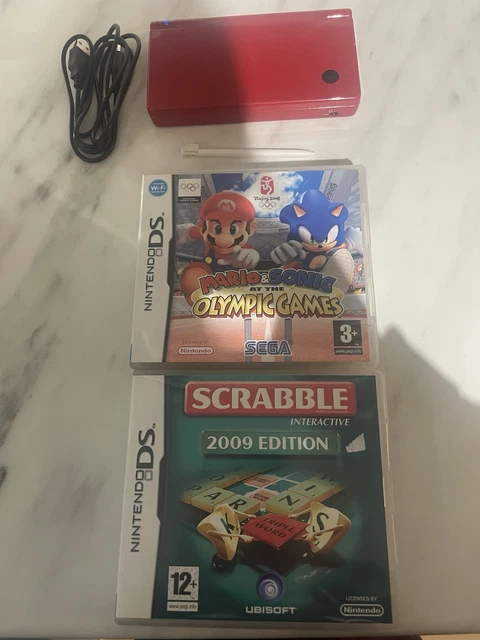 NINTENDO DSI RED Handheld Console System With Stylus & Games Boxed ...