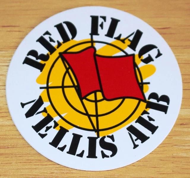 USAF US AIR Force Exercise Red Flag Nellis AFB, Las Vegas, USA Sticker ...