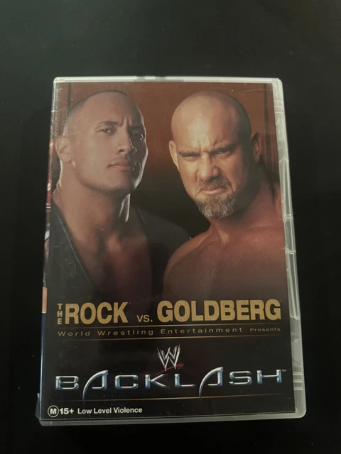 WWE BACKLASH THE Rock vs Goldberg DVD Region 4 PAL Free Postage $10.00 ...