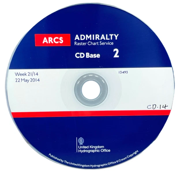 ADMIRALTY ARCS CD Base 2 Raster Chart Digital Official Maritime 21/14 ...