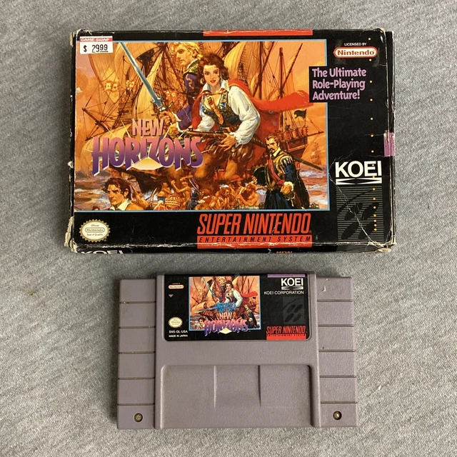 NEW HORIZONS (SUPER Nintendo Entertainment System, 1994) SNES [scatola ...