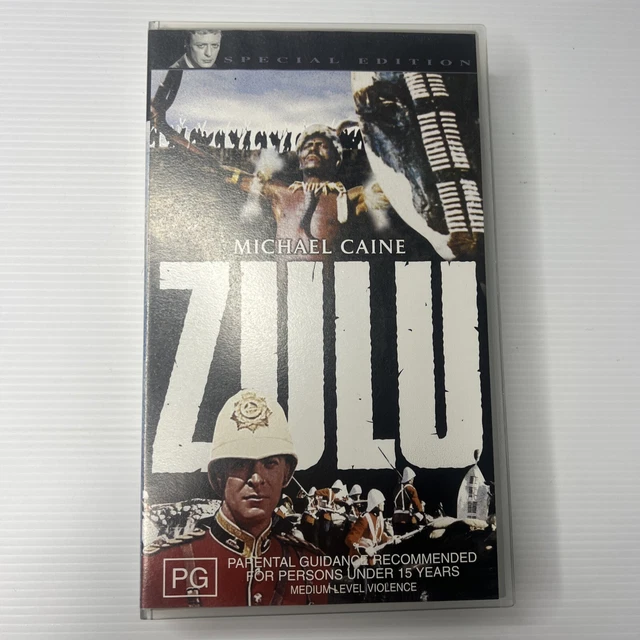 ZULU: SPECIAL EDITION VHS Tape Movie 1964 Rated PG Michael Caine Hi-Fi ...