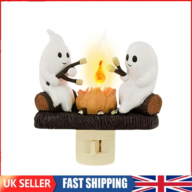 LED GHOST CAMPFIRE Flickering Night Light Plug Into Wall Resin Room ... LED GHOST CAMPFIRE Flickering Night Light Plug Into Wall Resin Room ...