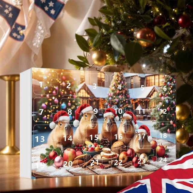 CAPYBARA ADVENT CALENDAR 2024 with Acrylic Capybara Pendants for ...
