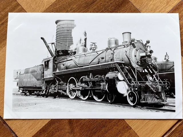 ROCK ISLAND LINE Railroad Steam Engine Locomotive 910 Vintage Photo EUR ...