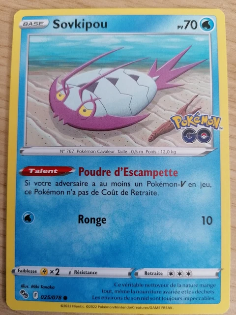CARTE POKÉMON SOVKIPOU 025/078 EB10.5 Pokémon GO EUR 1,00 - PicClick FR