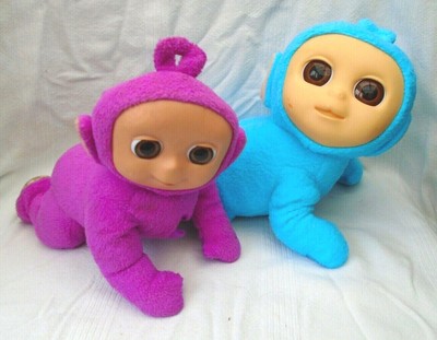 TELETUBBIES PING PURPLE & Blue Mimi Talking Crawling Baby Tiddlytubbies ...