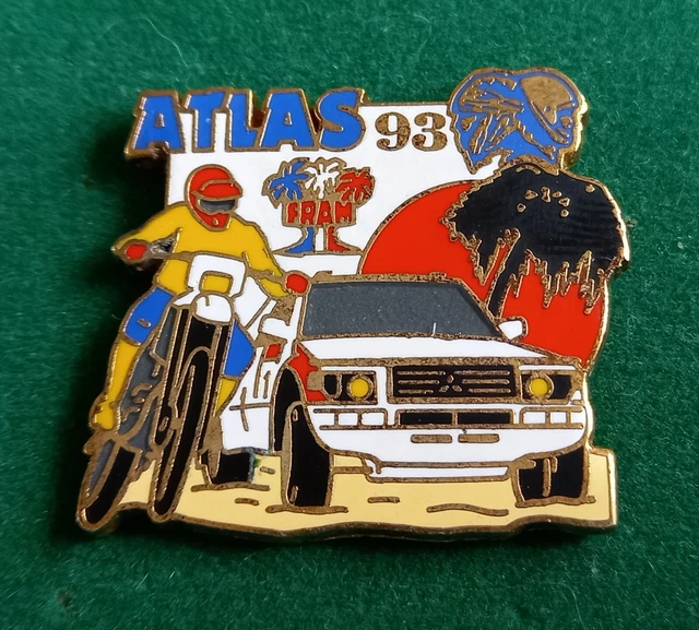 PIN'S PIN ZAMAC Moto Auto Camion 4x4 Paris-Dakar Atlas 93 Signé AMC EUR ...