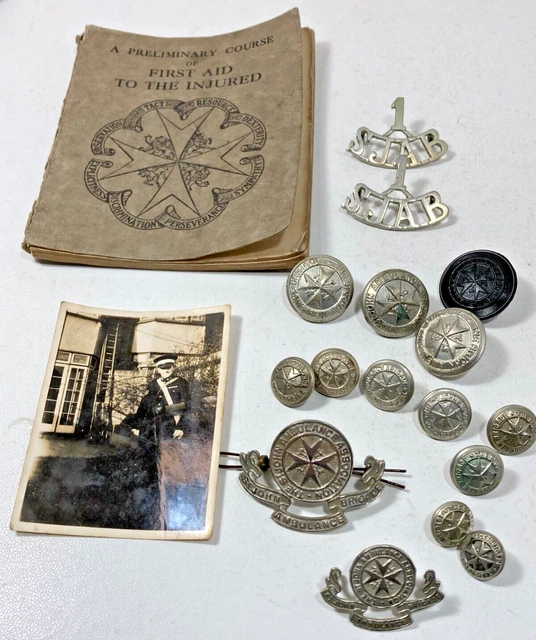 VINTAGE ST JOHN Ambulance Brigade Badges And Buttons, Lots Of Items ...