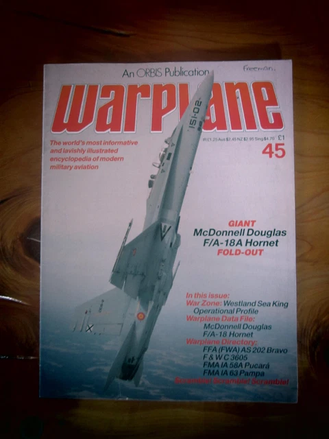 MAGAZINE WARPLANE 1986 Volume 4 Issue 45 Great ** Must See $3.50 - PicClick AU